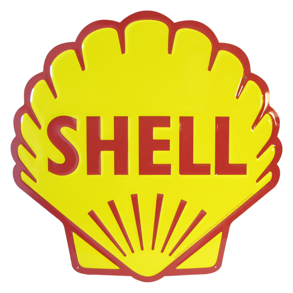 Shell Gas Pump - Metallskilt - METALLSKILT.NO